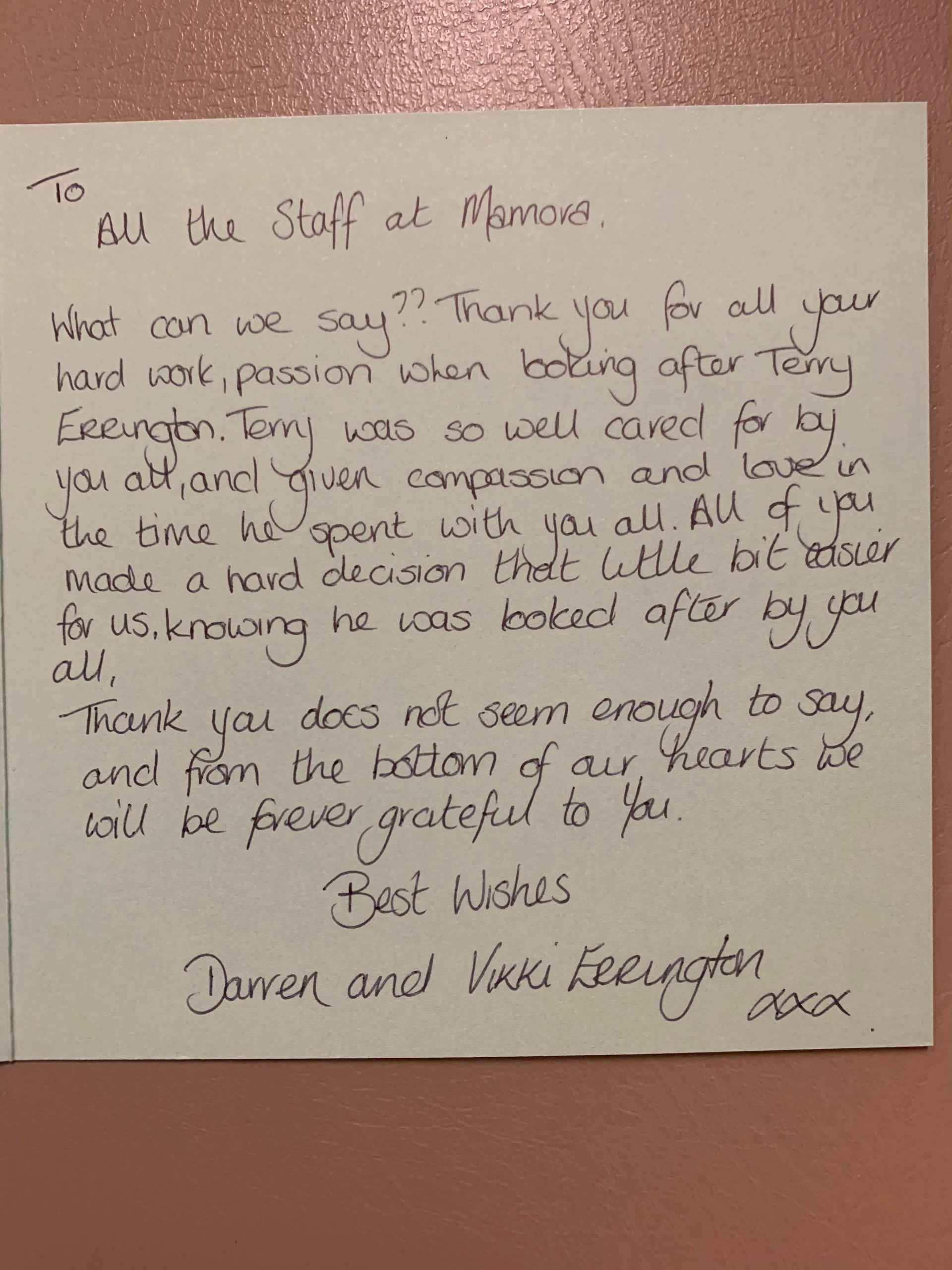 Compliments - Marmora Care Home Clacton